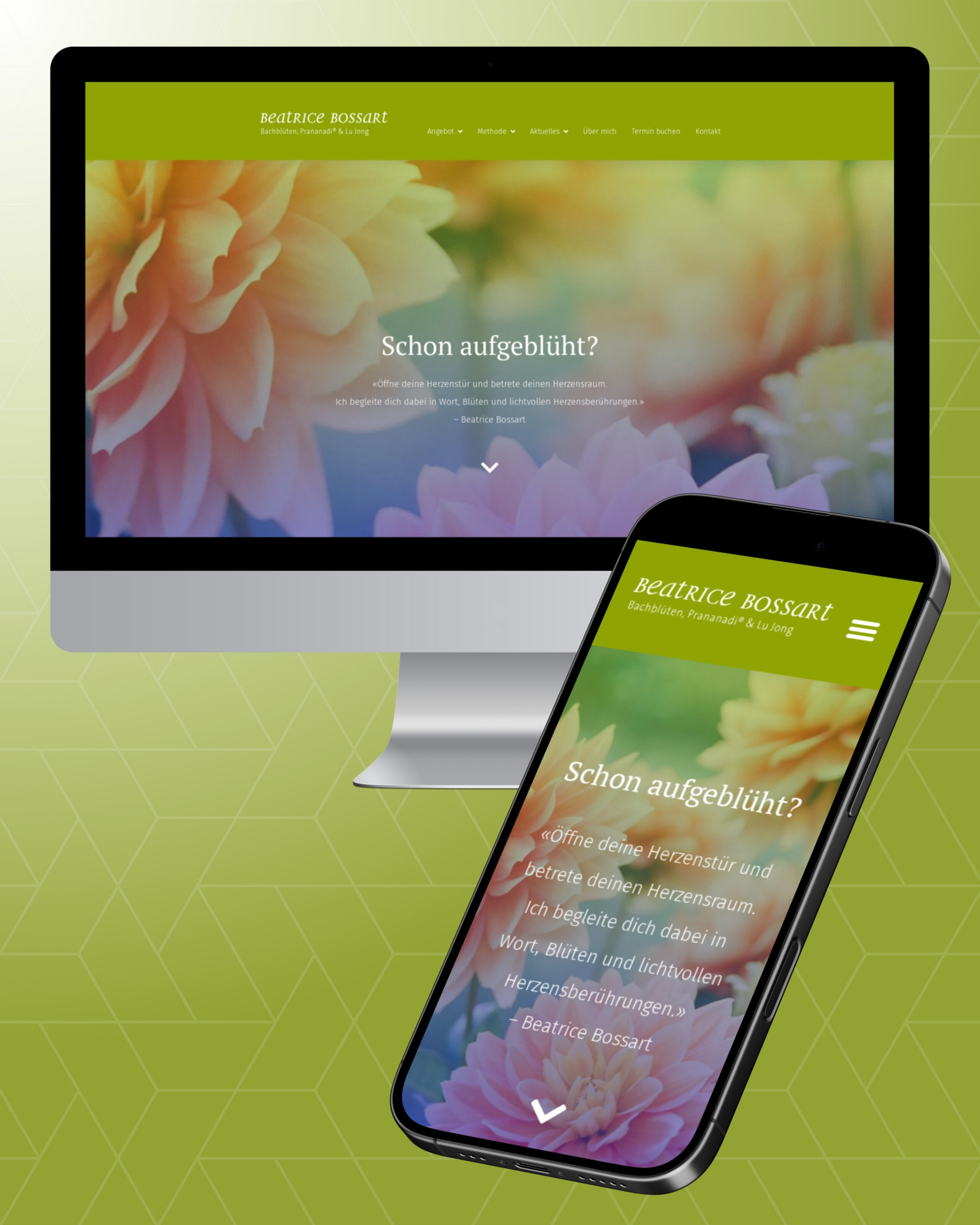 Neue Referenz: Website «Aufgeblüht» Beatrice Bossart
